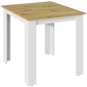 Jídelní stůl MANGA 80x80 artisan/bílá