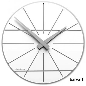 Designové hodiny 10-029 CalleaDesign Benja 35cm (více barevných variant) Barva černá klasik-5 - RAL9017