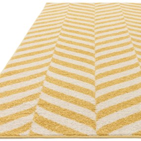 Tribeca Design Kusový koberec Jars Yellow Chevron běhoun Rozměry: 66x240 cm