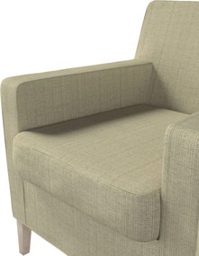 Potah na křeslo IKEA Karlstad barva béžová látka pletený vzor
