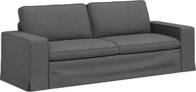 Set pohovek 2 ks Tmavě šedá textil 3407589