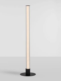 Matně černá hliníková LED stmívatelná stojací lampa se skleněným stínidlem (výška 130 cm) Glovia – Nova Luce