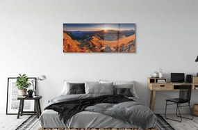 akrylový obraz Horské slunce 120x60 cm
