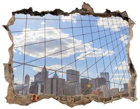 Wallmuralia Fototapeta díra na zeď 3D Most New York 95x64 cm