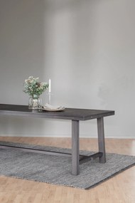 Hnědý masivní dubový jídelní stůl Rowico Madis, 220 cm