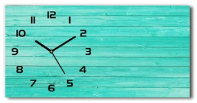 Wallmuralia Skleněné hodiny na stěnu tiché Zelené desky 60x30 cm