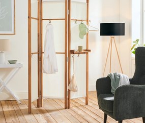 Tchibo - Dřevěná stojací lampa »Trojnožka« - barva: černá