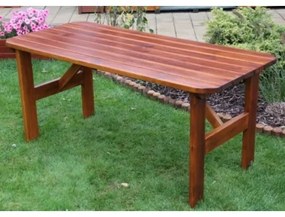 Dřevěný zahradní stůl ORBA - 150 cm - 3D5505