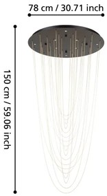 Eglo 390355 - LED Stmívatelné stropní svítidlo TREPUCO 8xLED/4,2W/230V 3000K