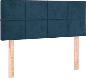 Box spring postel s matrací tmavě modrá 80 x 200 cm samet 3130929