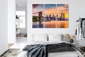 Vícedílný obraz New York City Panoramatická Krajina Nedostatek Nedostatek Plátno Canvas 180x120