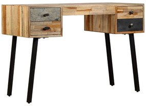 Petromila Psací stůl masivní recyklovaný teak 110 x 50 x 76 cm