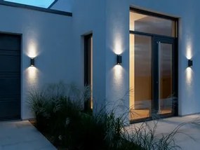 Venkovní nástěnné svítidlo NORDLUX Nico Square 22 IP54 GU10 2x70W černá 2218221003