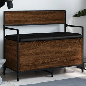 vidaXL Úložná lavice 85,5 x 42 x 73,5 cm kompozitní dřevo [835238] Barva: kouřový dub