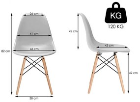 Designová židle SPRINGOS MILANO černá