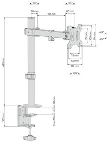 CONNECT IT CMF-3103-BK - Univerzální držák monitoru 13-32” černá
