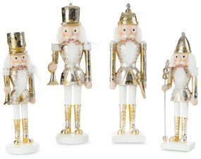 VÁNOČNÍ DEKORAČNÍ FIGURKA NUTCRACKER 20 CM ZLATÁ