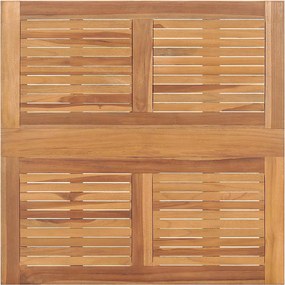 Skládací zahradní jídelní stůl 90 x 90 x 75 cm masivní teak 315448