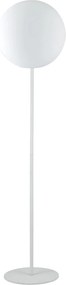 FAN I-GECO-SFERA-PT30 Venkovní stojací lampa Geco, bílá, 1 x E27, IP65, 30 x 150 cm, kabel 250 cm - FANEUROPE