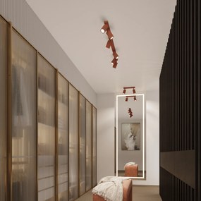 Sollux Lighting Nástěnné svítidlo KARBON červený okr