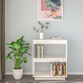 vidaXL Knihovna 60 x 35 x 71 cm masivní dřevo borovice [810861] Barva: Šedá