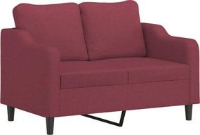 3dílná sedací souprava s poduškami vínová textil 3201848