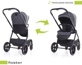 4Baby Kočárek 2v1 FOSTER  grafit