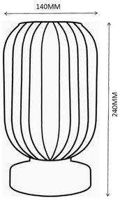 Globo 15469TP - Stolní lampa NORMY 1xE27/40W/230V fialová
