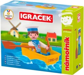 EFKO Figurka Igráček Námořník / Kolekce Povolání / S lodičkou a pádly