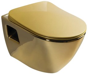 Sapho Paula TP325.00010 WC závěsné 35,5 x 50 cm zlatá