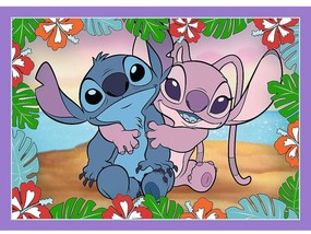 Trefl Puzzle 4v1 Bláznivý den Lilo&Stitch v krabici 28x28x6cm