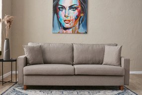 Hanah Home Třímístná pohovka EVA krémová