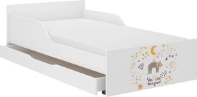 Wooden Toys Dětská postel PUFI 160x80 KOČKA
