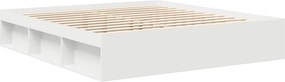 Rám postele bílý 200 x 200 cm 3203887