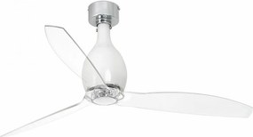 FARO 32020 MINI ETERFAN M, bílá/transparentní, stropní ventilátor s DC motorem - FARO