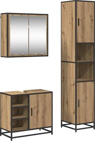 Sada koupelnového nábytku 3 ks Artisanový dub 65 x 33 x 60 cm 3402361