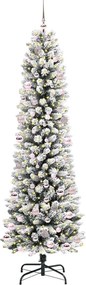 Umělý vánoční stromeček Bílá 240 cm PVC, kov a plast 3396131