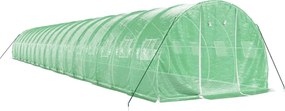 Skleník s ocelovým rámem zelený 54 m² 18 x 3 x 2 m 3188046