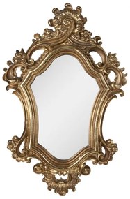 Nástěnné zrcadlo zlaté 30x2x48 cm – 30x2x48 cm