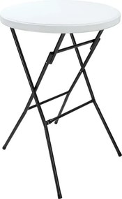 Cateringový skládací barový stůl STABLE 72 cm bílý
