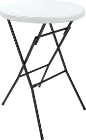 Cateringový skládací barový stůl STABLE 72 cm bílý
