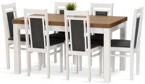 Jídelní sestava ULA stůl + 6 židlí