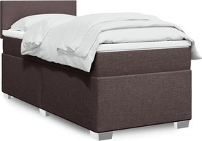 Box spring postel s matrací tmavě hnědá 80x200 cm textil 3288011