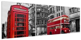 Obraz londýnské telefonní budky (150x50 cm)