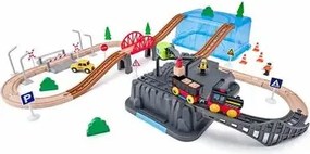 Woody Vláčkodráha v boxu – Důlní souprava 54ks / od 3 let