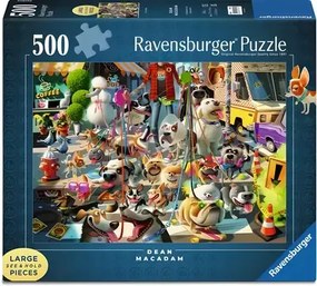 RAVENSBURGER Puzzle Venčení psů / 500 dílků