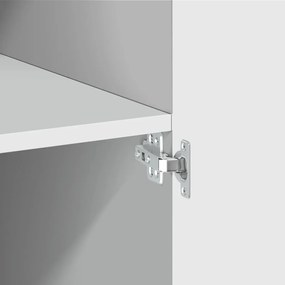 Skříň Highboard 80 X 42,5 X 185 Cm Kompozitní Dřevo