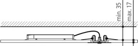 Vestavné nouzové svítidlo CARPO 3W 3h CORRIDOR Panlux PN35200007