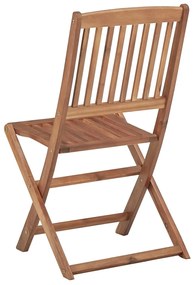 Skládací venkovní židle s poduškami 8 ks masivní akáciové dřevo,  3075113
