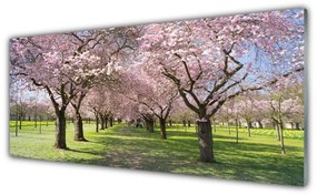 akrylový obraz Stezka Stromy Příroda 125x50 cm